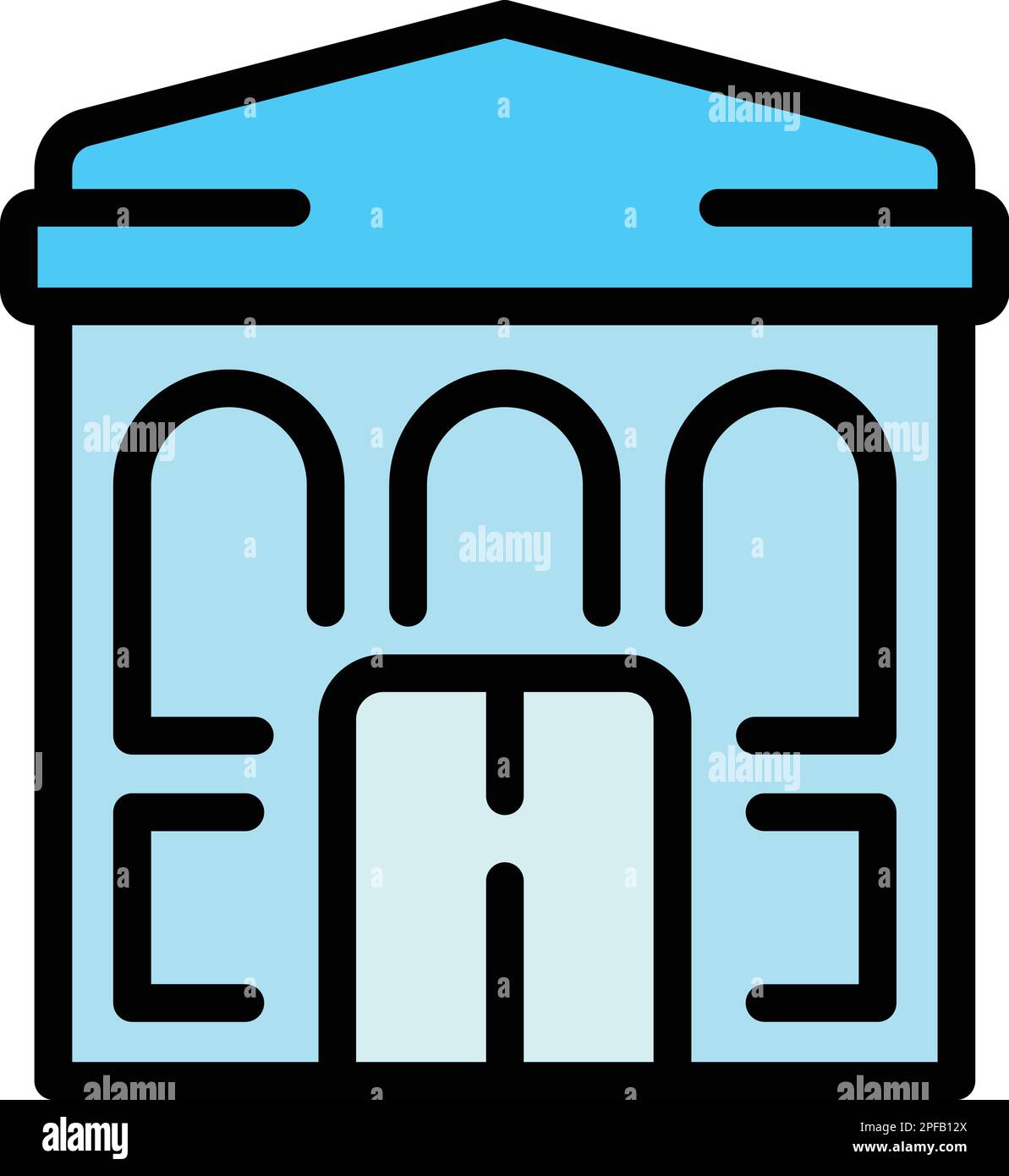 Ballet building icon. Outline ballet building vector icon for web ...