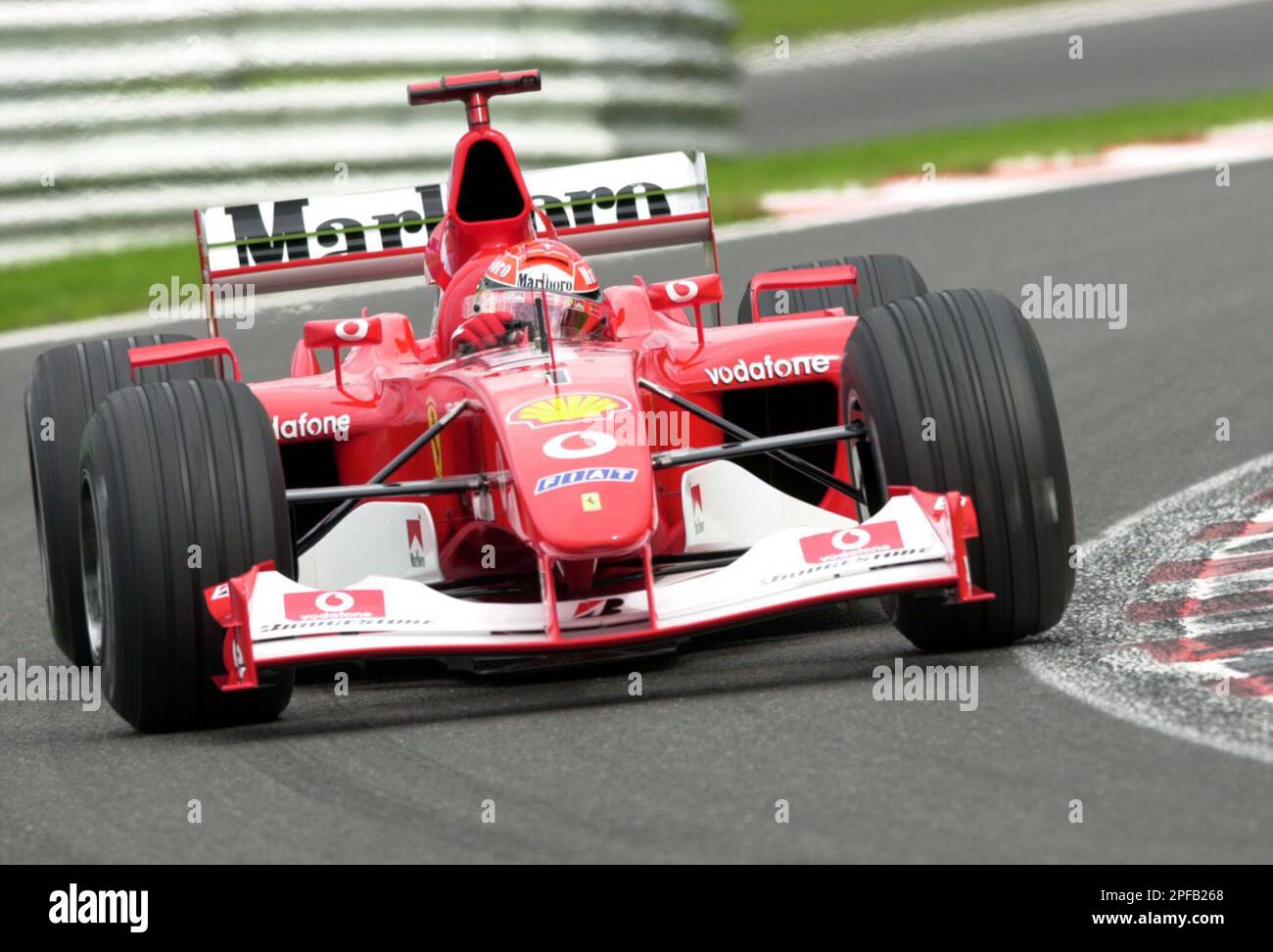 German Ferrari driver Michael Schumacher takes a corner during the ...