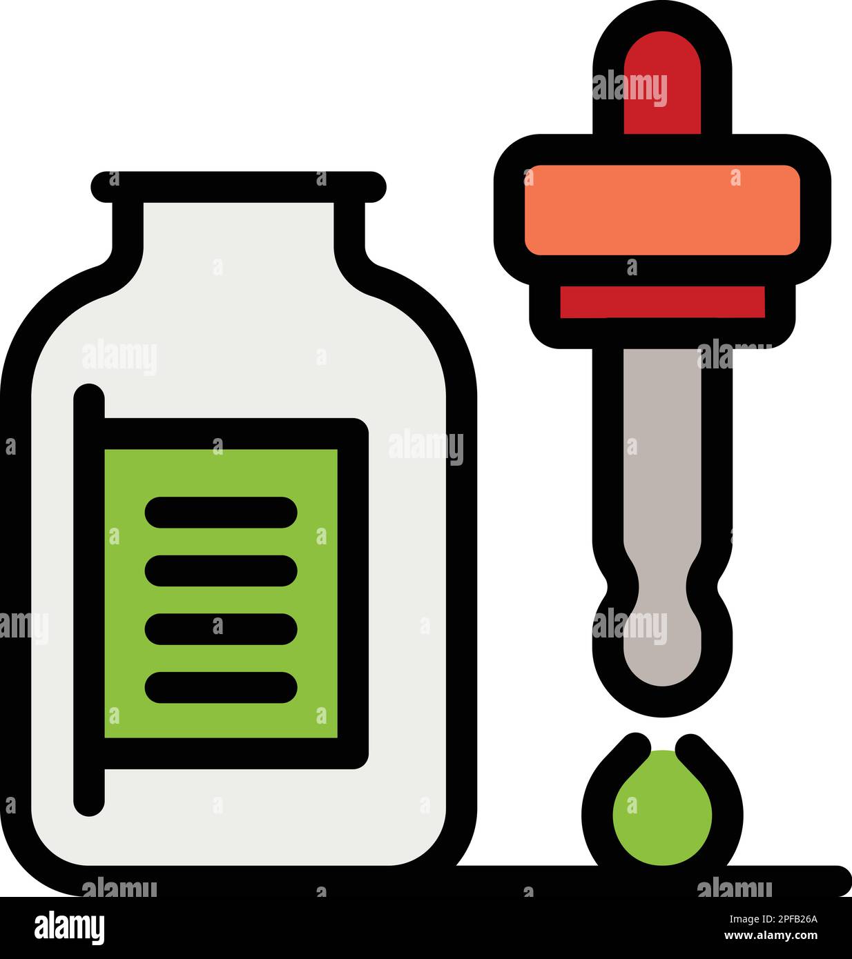Liquid vitamin icon. Outline liquid vitamin vector icon for web design ...