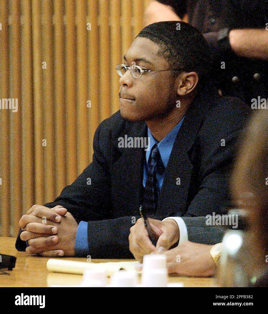 William Corsey IV bites his lip as he listens to the jury's verdict ...