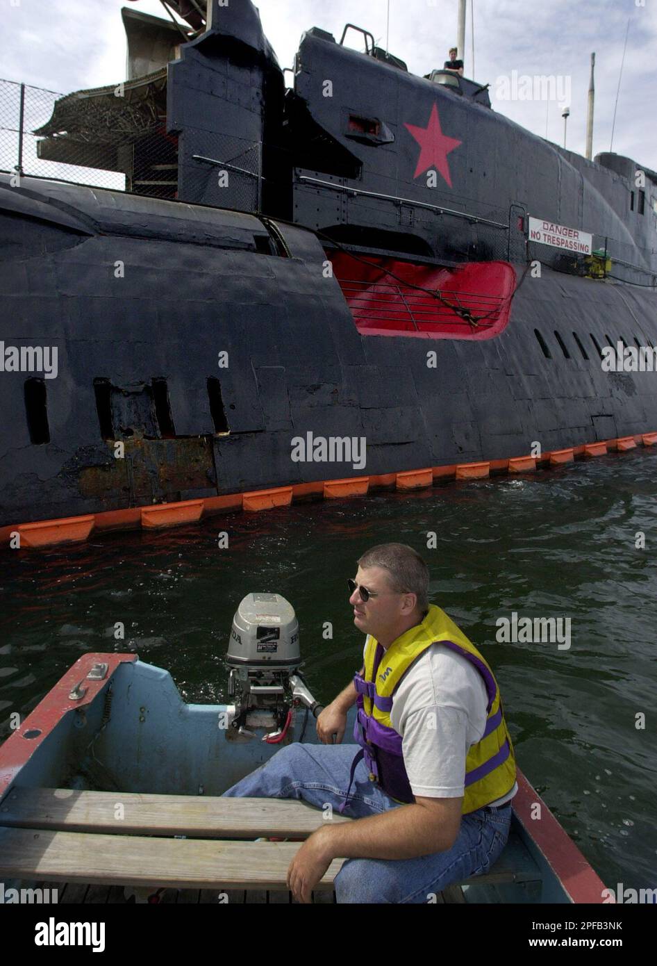Brian Chace, a restoration crewmember of the Soviet-era submarine ...