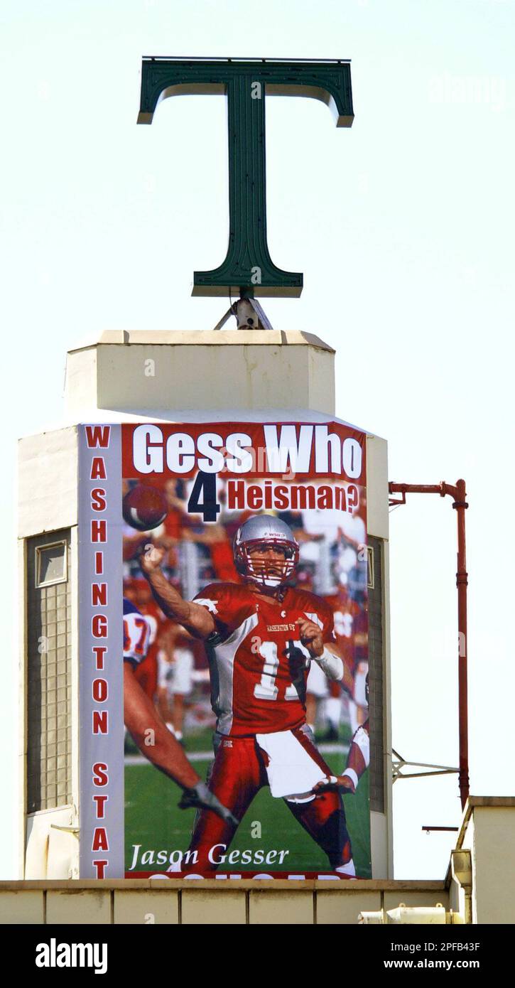 A 15- by 25-foot banner promoting Washington State's Jason Gesser for ...