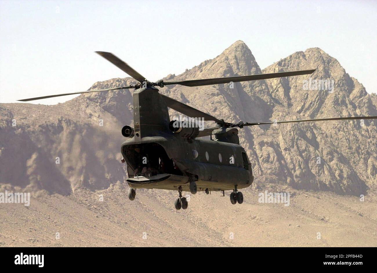 A CH-47 Chinook Helicopter from Bravo Company, 7th Bat., 101st Aviation ...