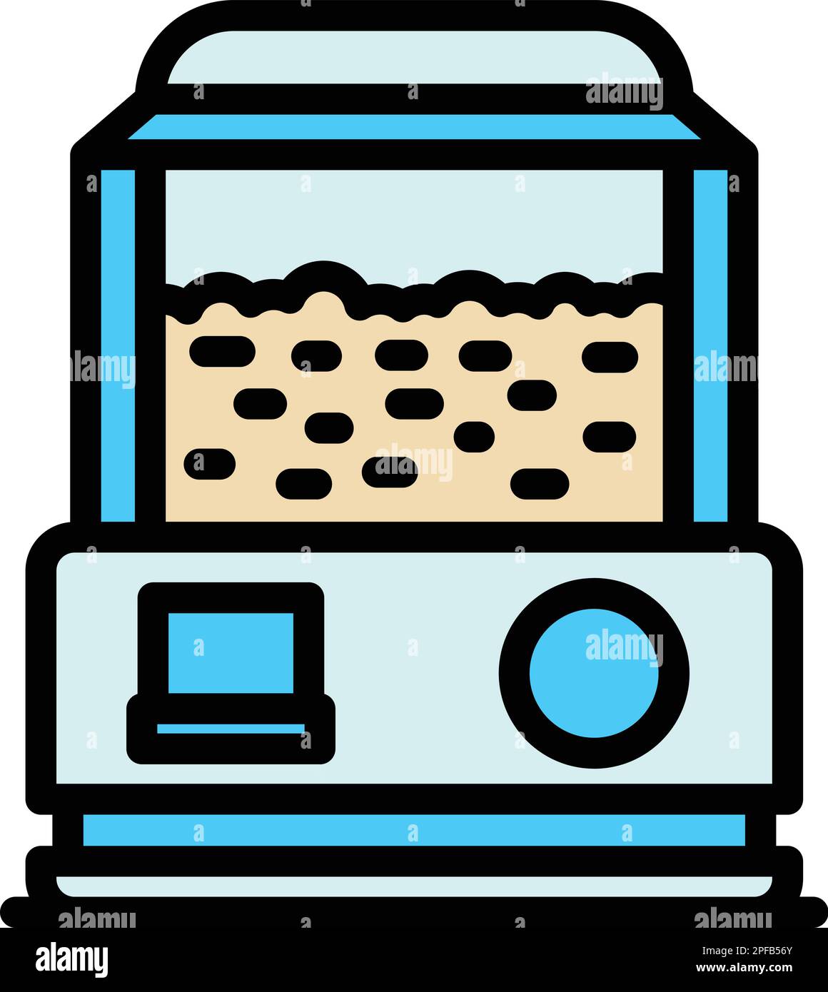 Popcorn maker icon. Outline popcorn maker vector icon for web design ...