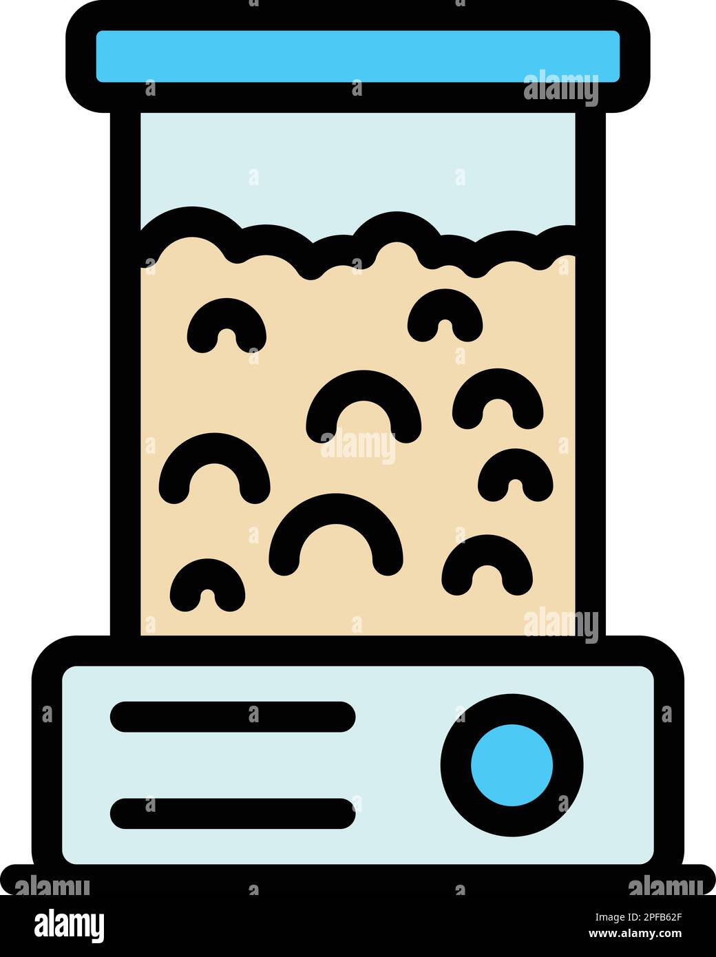 Popcorn snack machine icon. Outline popcorn snack machine vector icon ...