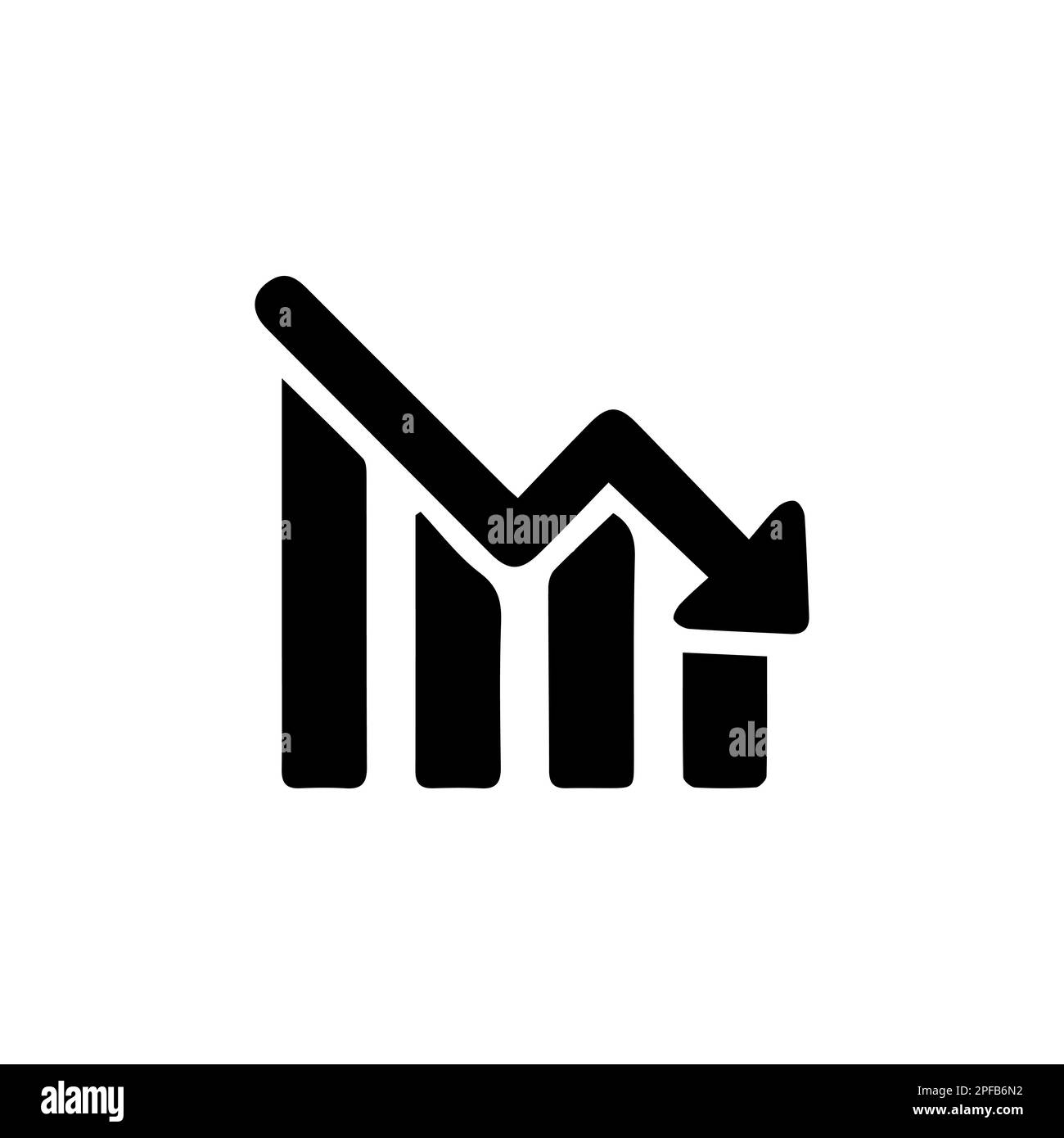 Bar graphic icon black. Perfect Black pictogram illustration. Business ...