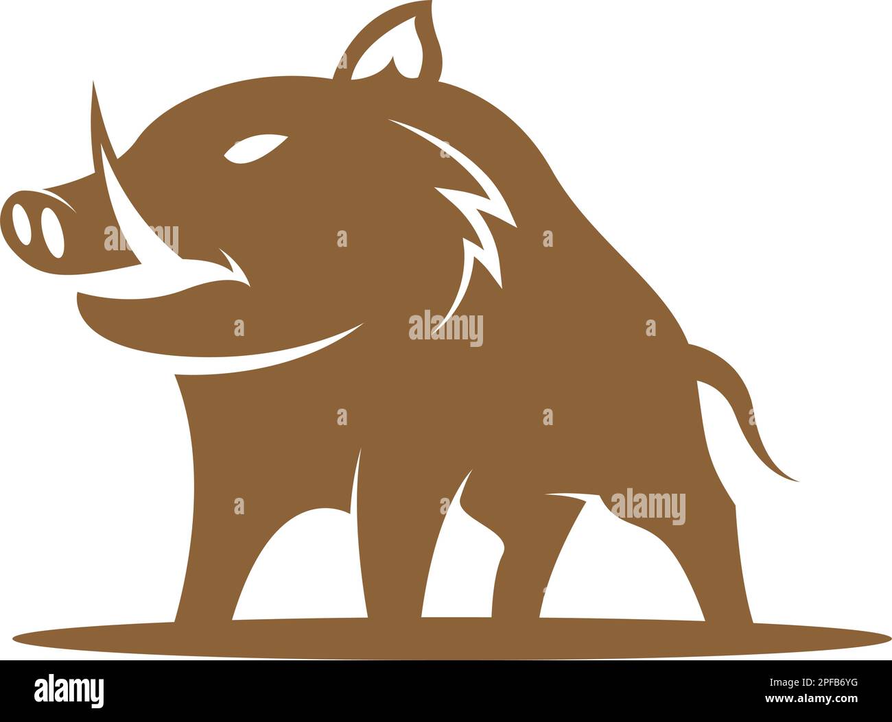 Wild Boar logo icon design illustration Stock Vector Image & Art - Alamy
