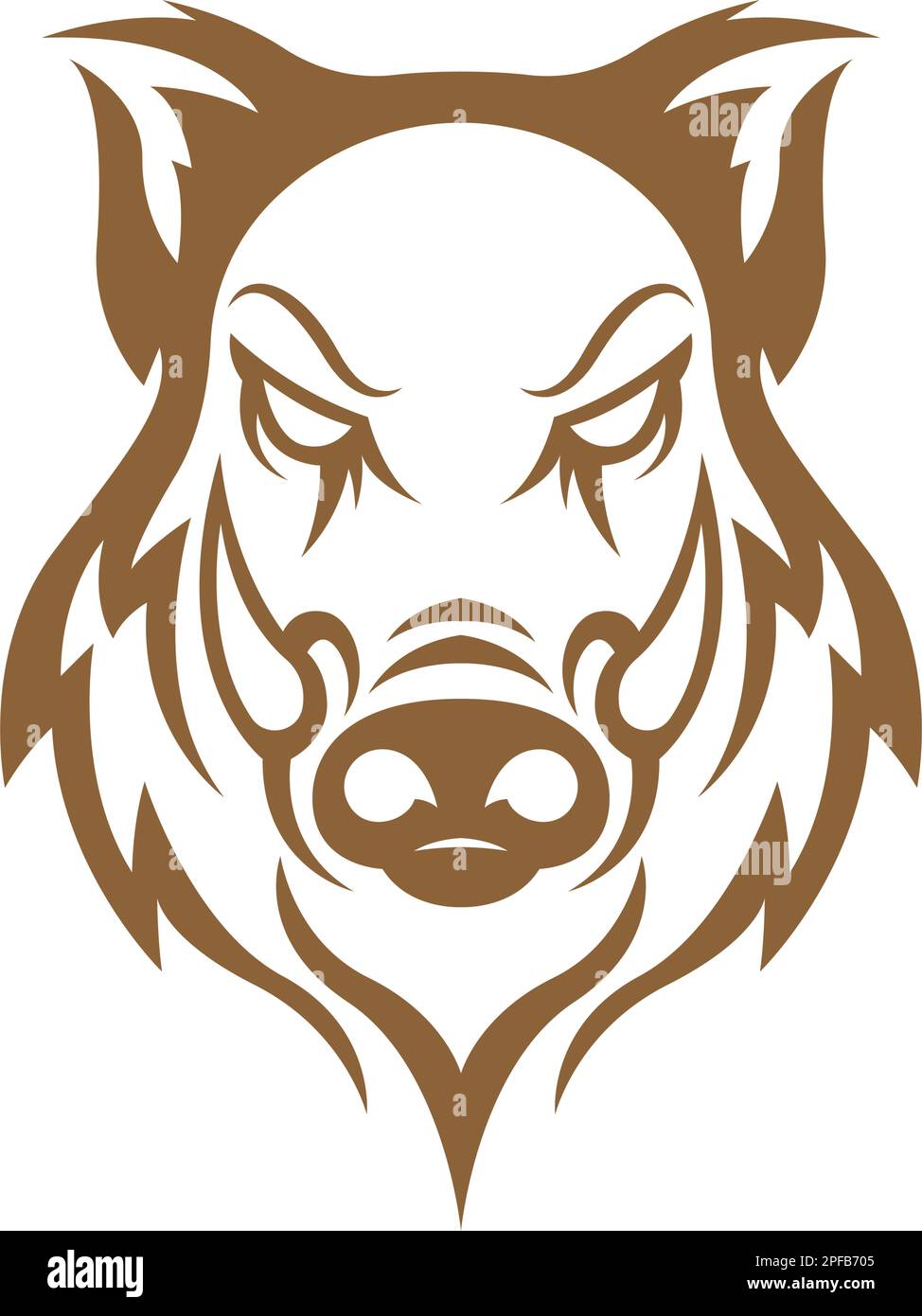 Wild Boar logo icon design illustration Stock Vector Image & Art - Alamy