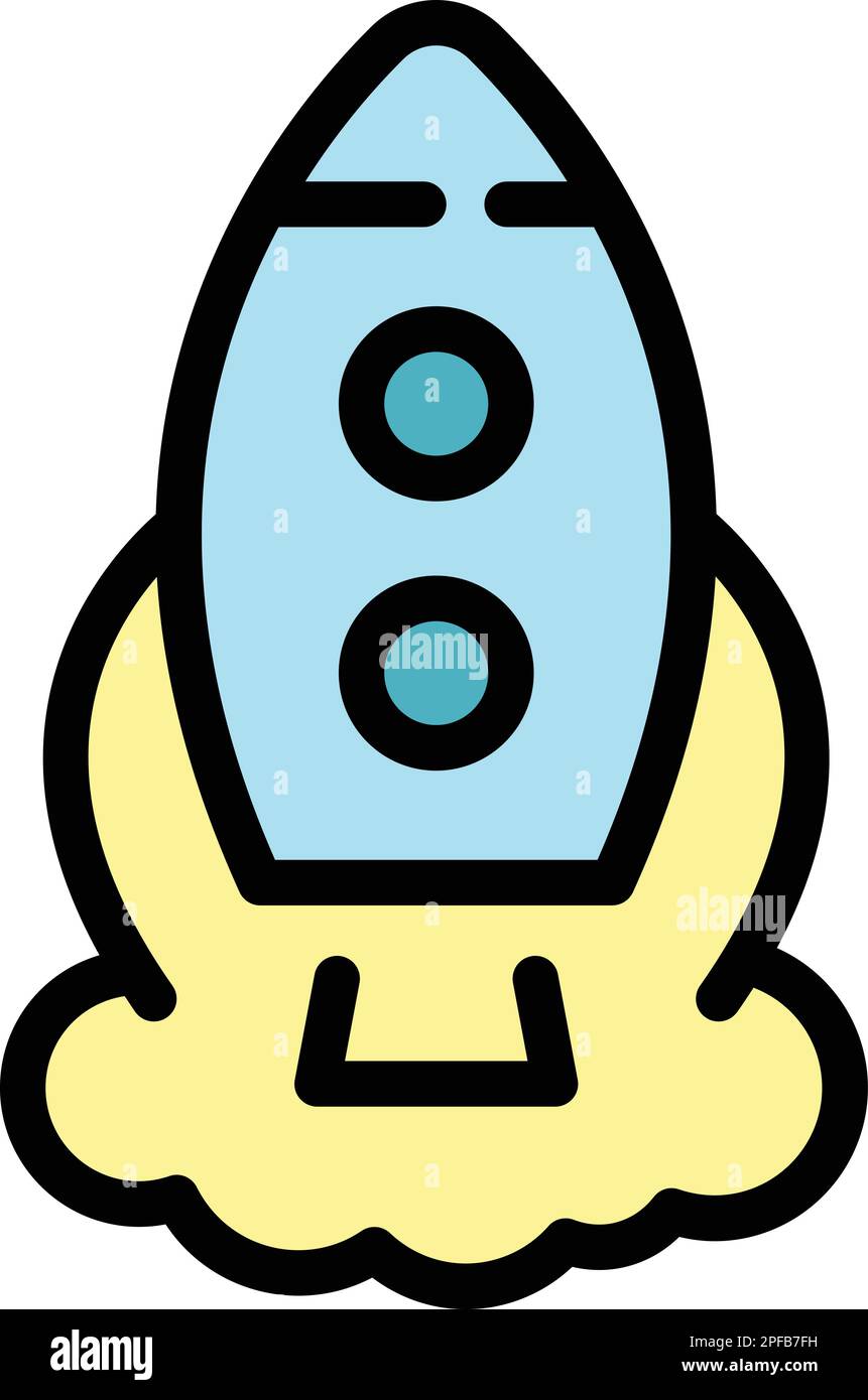 Growth rocket icon. Outline growth rocket vector icon for web design ...