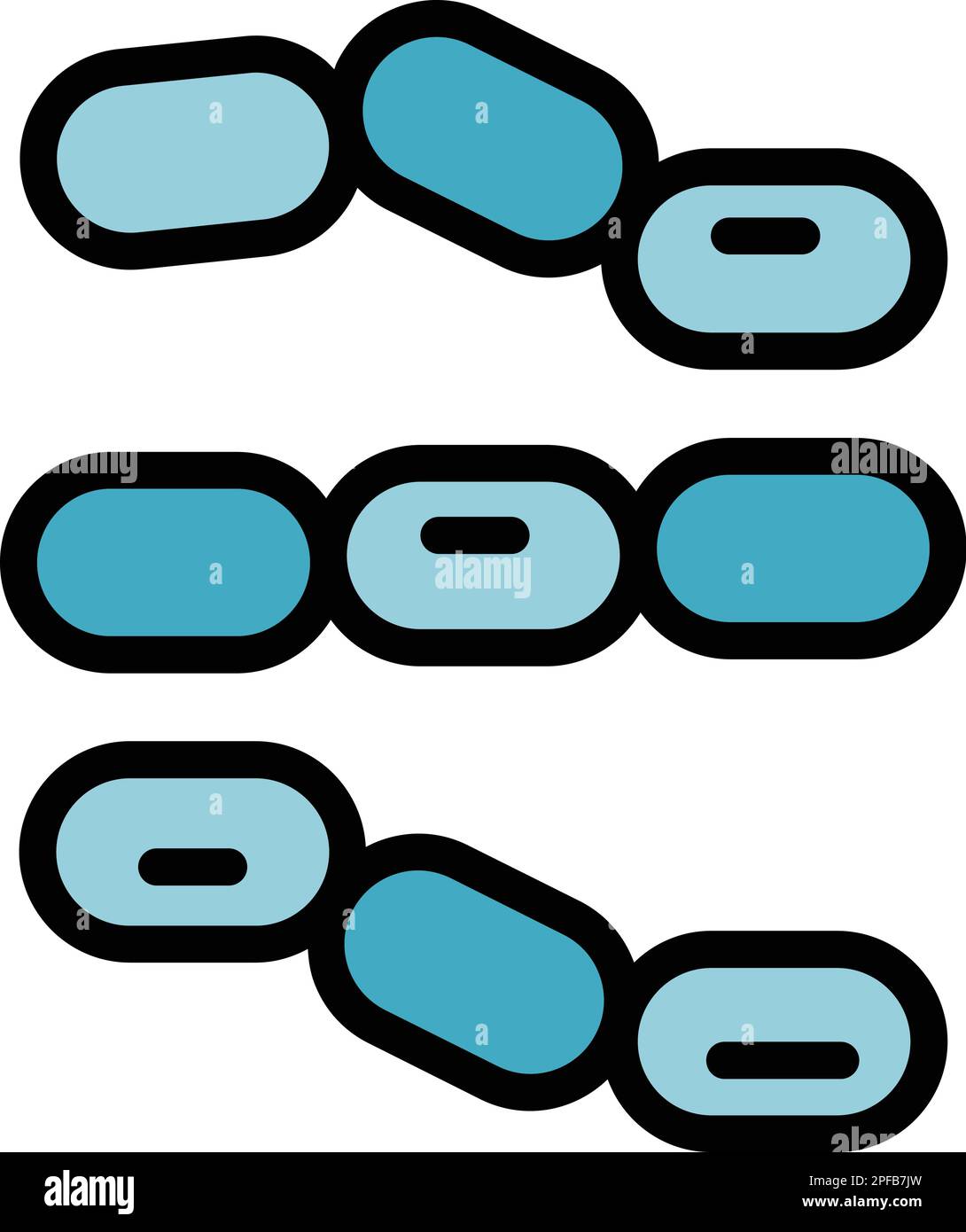 Bacteria virus icon. Outline bacteria virus vector icon for web design ...