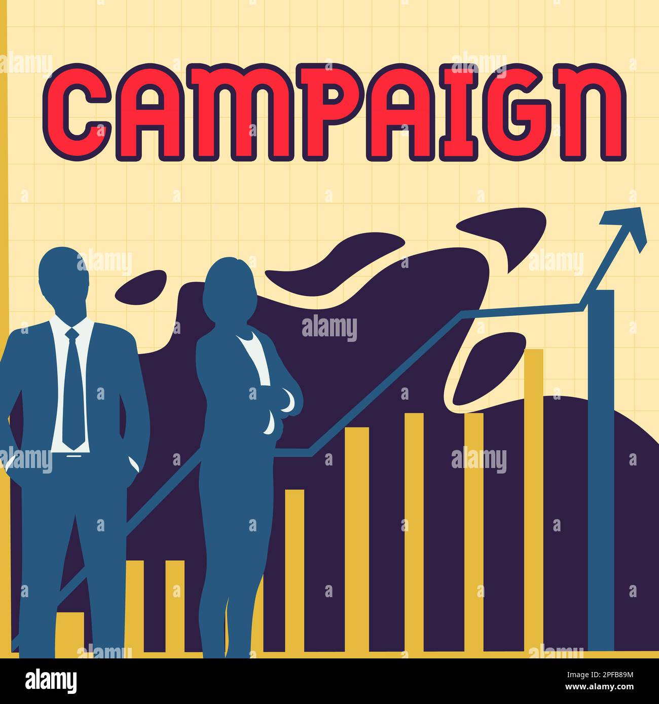 Hand writing sign Campaign. Business idea organized course of action to ...