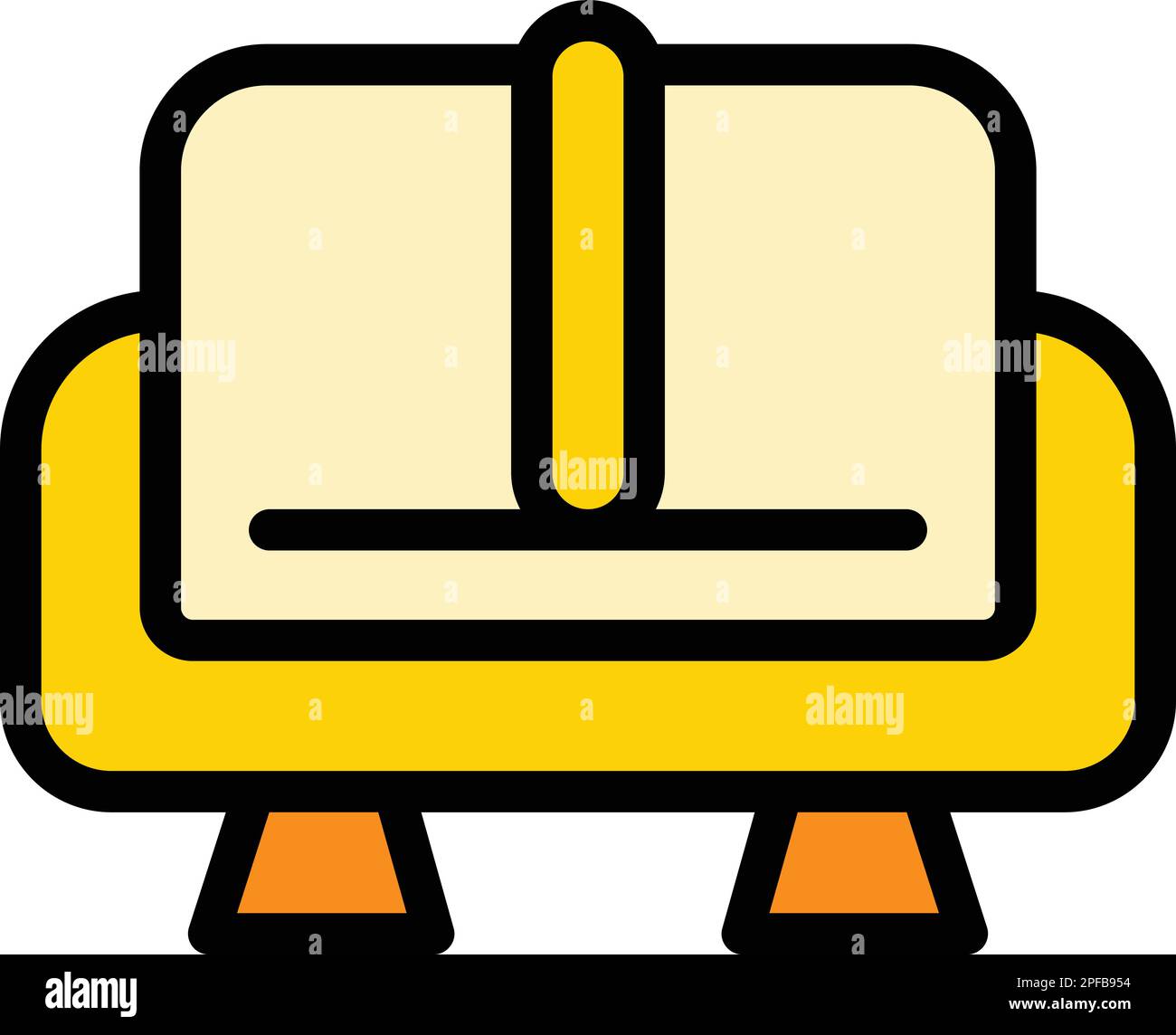 Lounge rest sofa icon. Outline lounge rest sofa vector icon for web ...