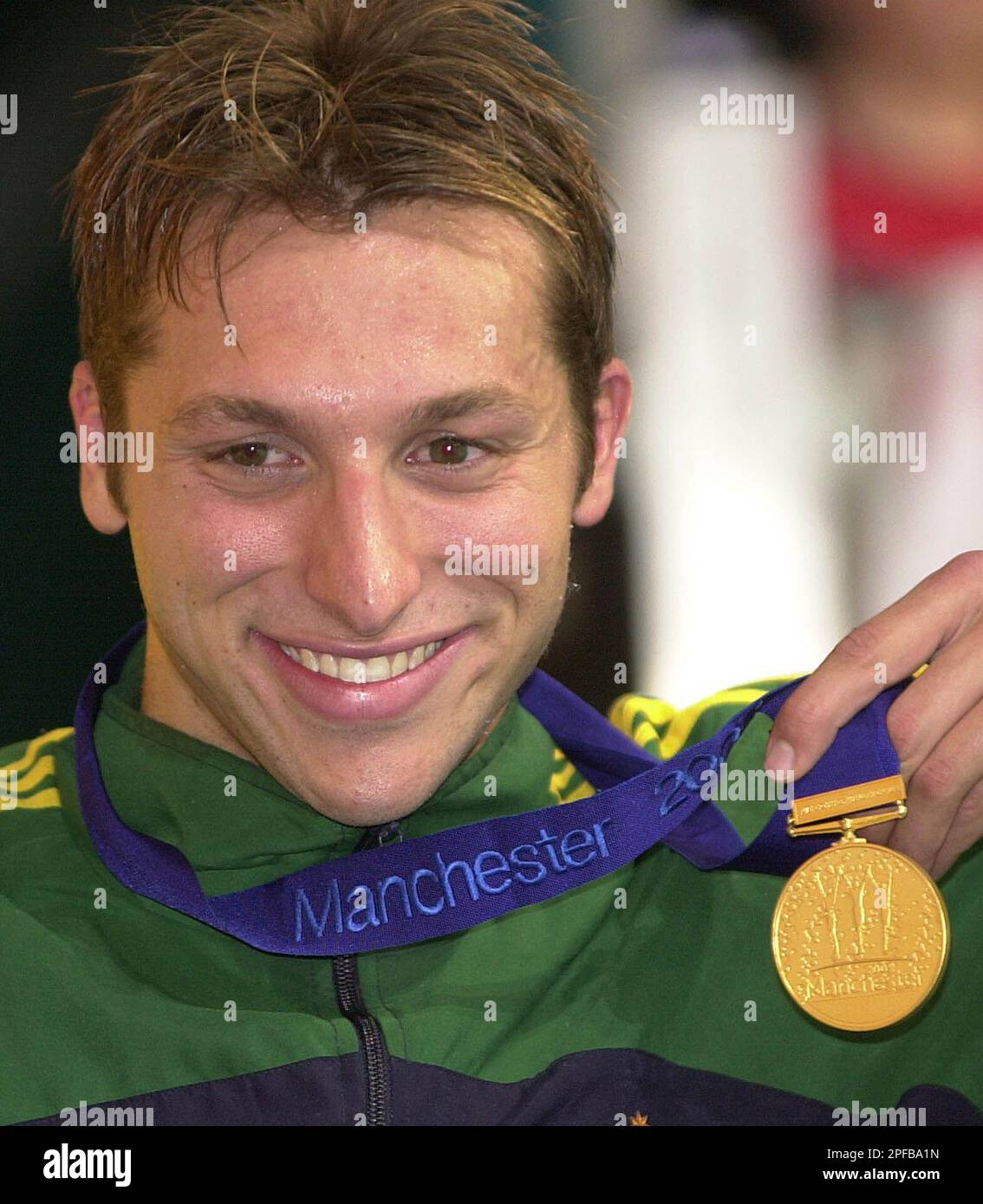 Australia S Gold Medalist Ian Thorpe During The Medal Ceremony For The
