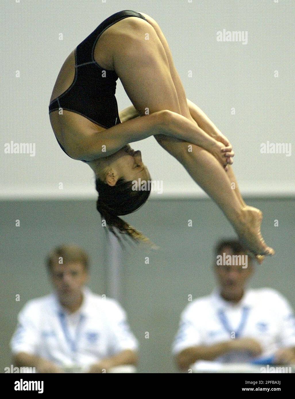 Russian diver Yulia Pakhalina during the 3-meter springboard diving ...
