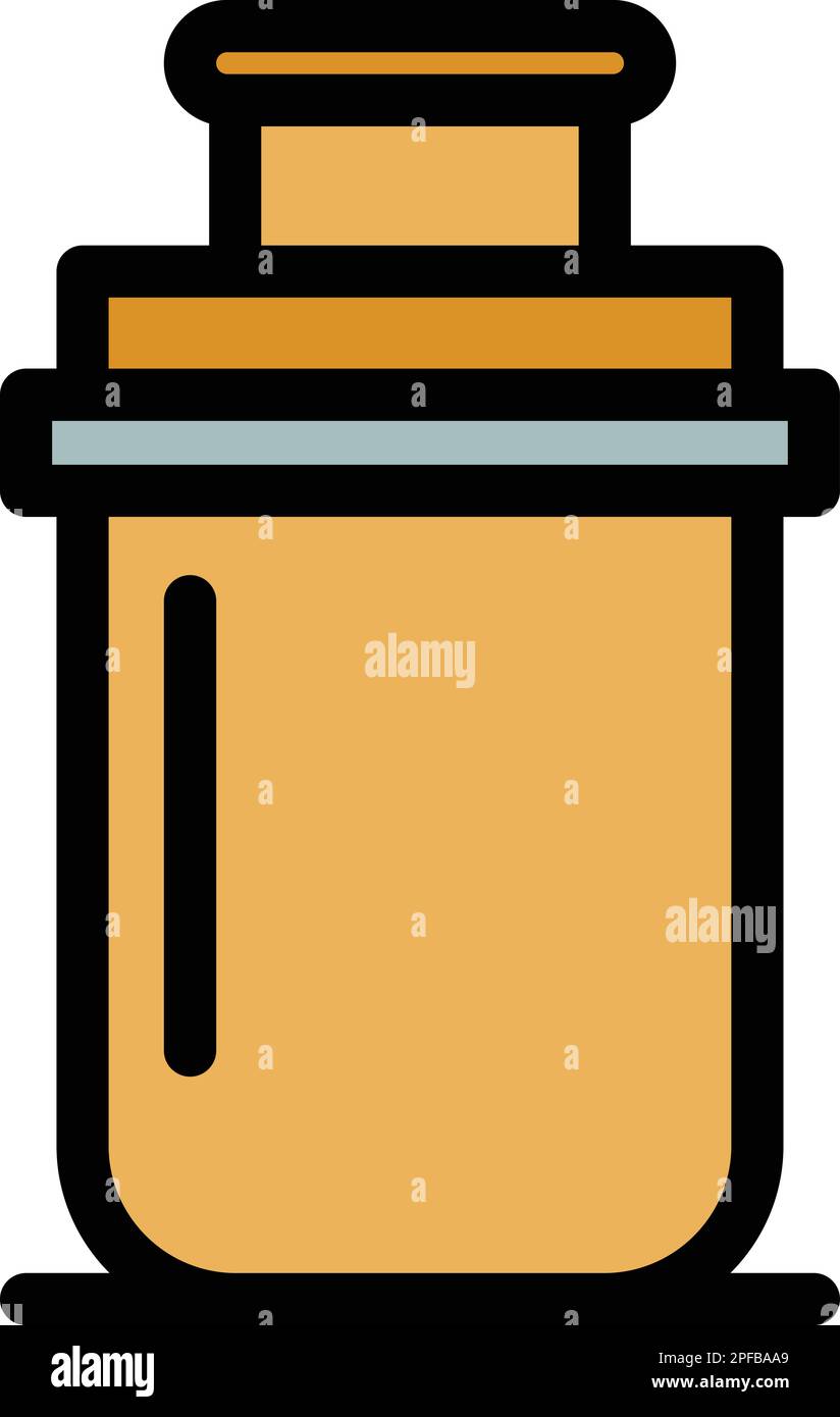 Thermo flask icon. Outline thermo flask vector icon for web design ...