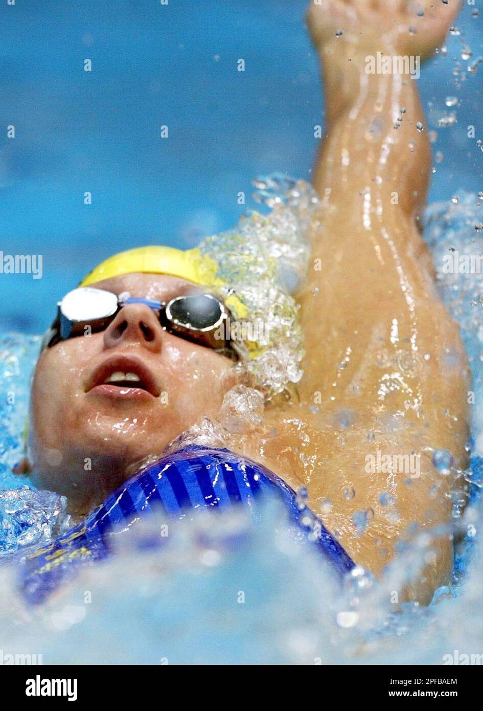 Swedish swimmer Sara Nordenstam swims during her 200 metre medley ...