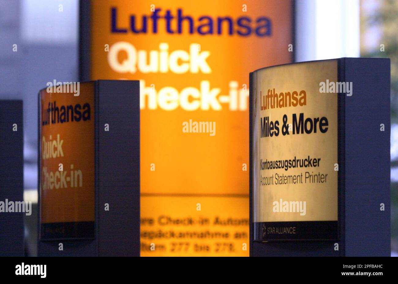 Lufthansa Quick Check-In counters and a Miles and More account ...