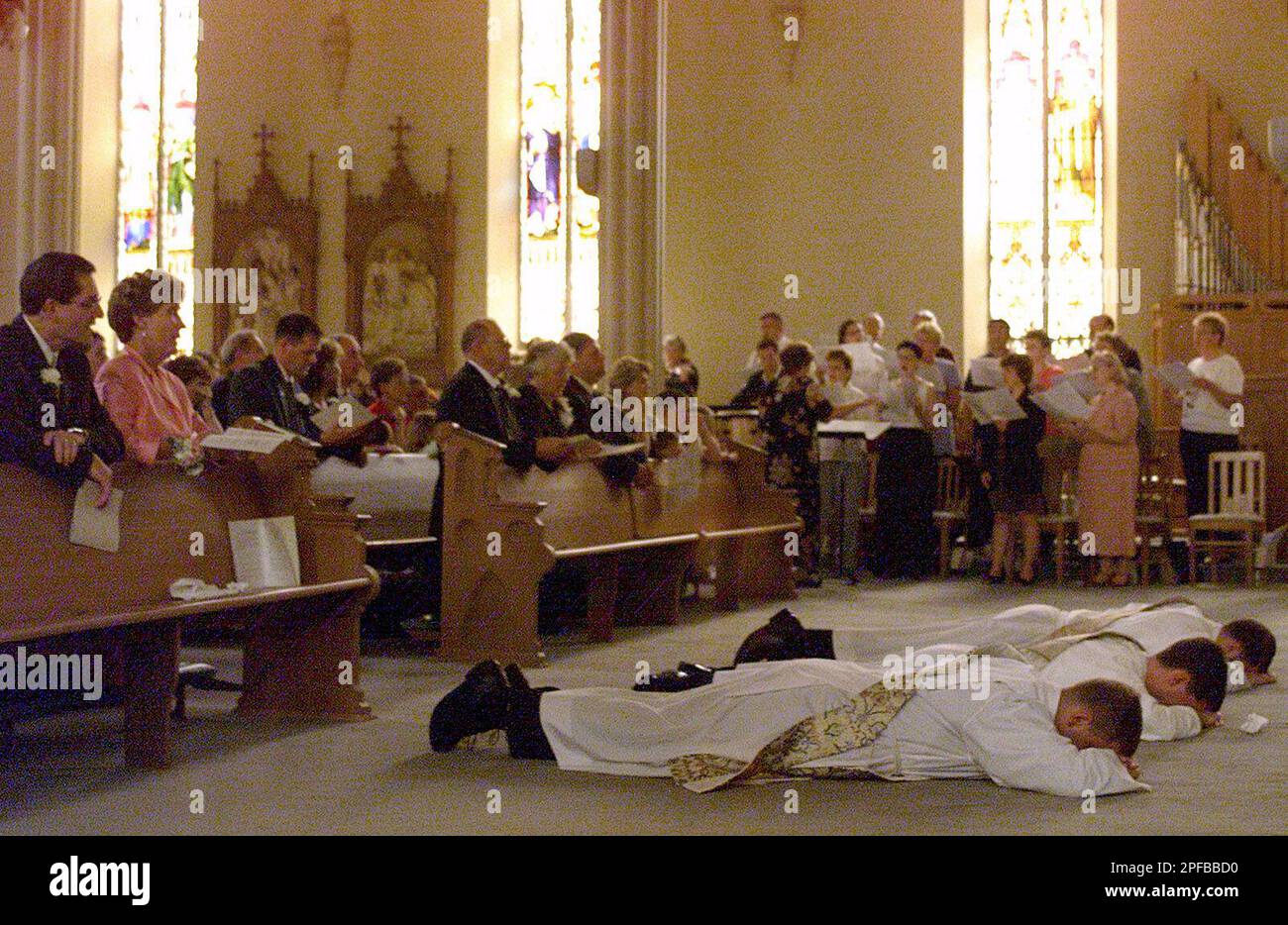 Candidates, from foreground left, Henry Huber, Tom Rastrelli and Dennis ...