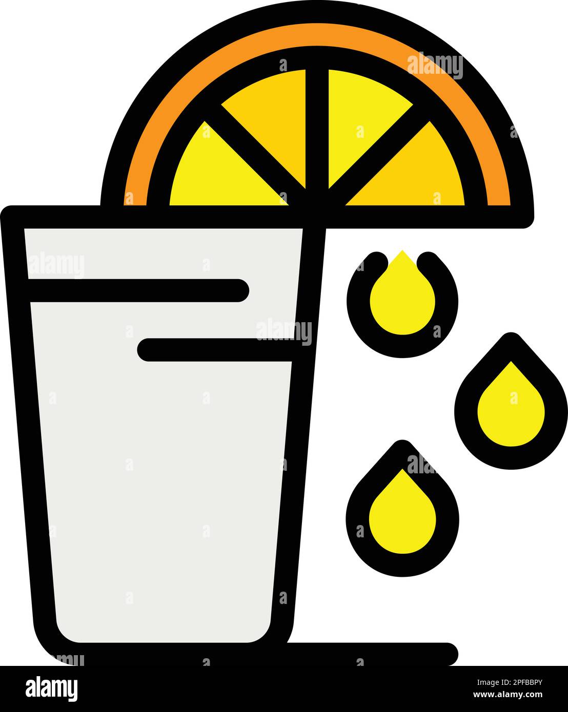 Lemonade icon. Outline lemonade vector icon for web design isolated on ...