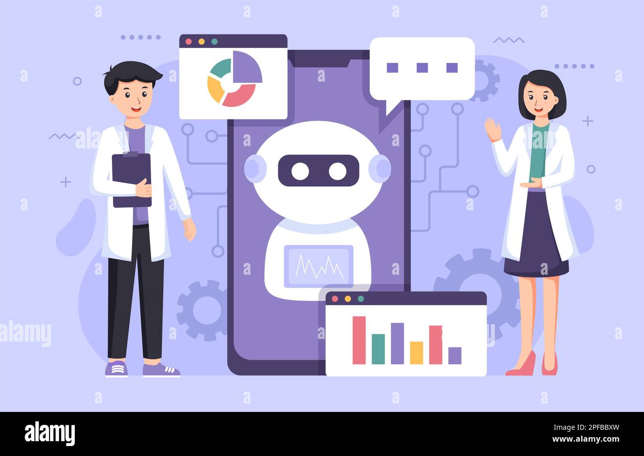 Artificial intelligence design vector. AI technology and cyber background and banner. Futuristic ...