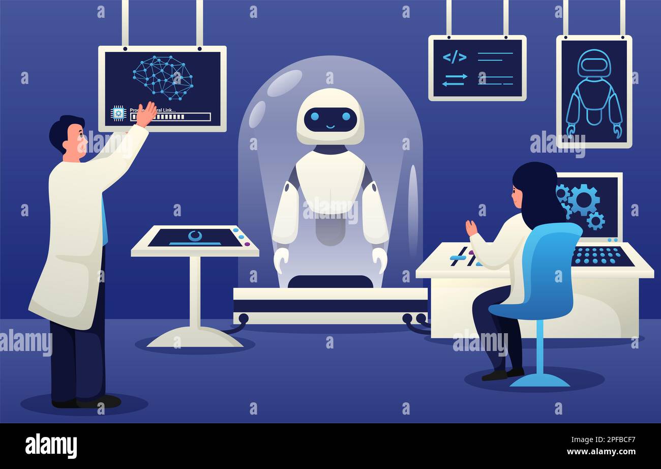 Artificial intelligence design vector. AI technology and cyber ...