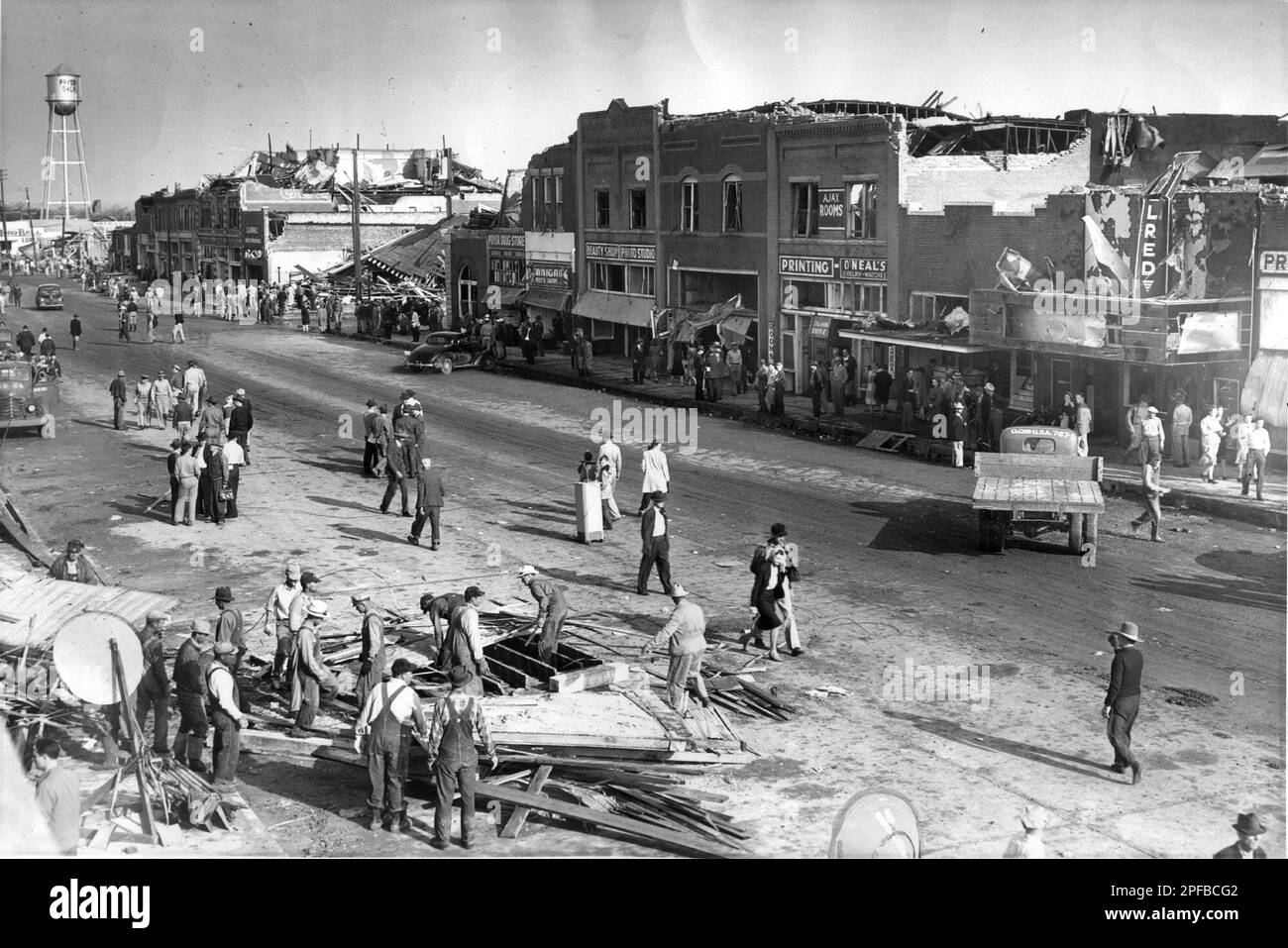 ** FILE ** This file photo shows Main Street in Pryor, Okla., as it ...