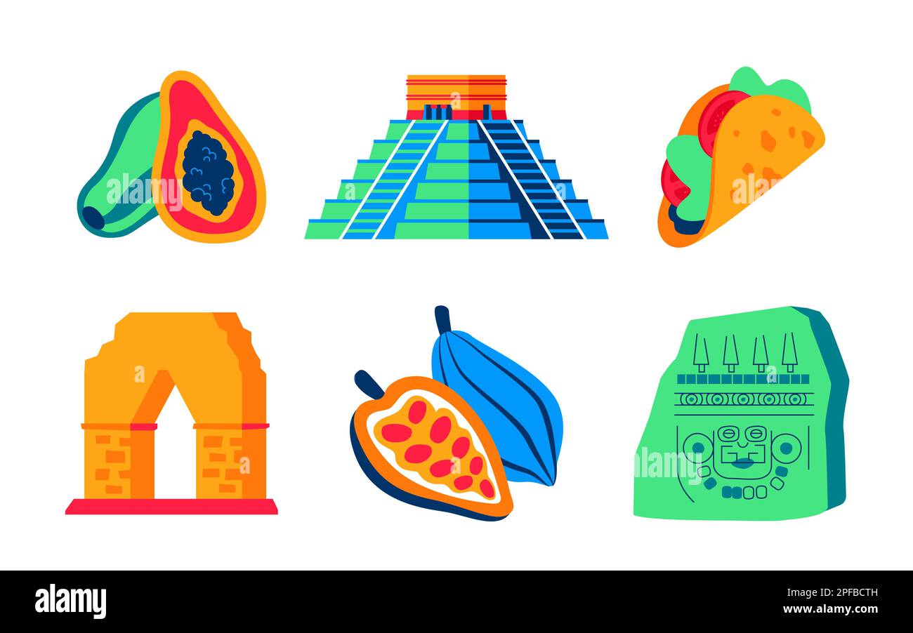Ancient civilizations items - flat design style object set Stock Vector ...