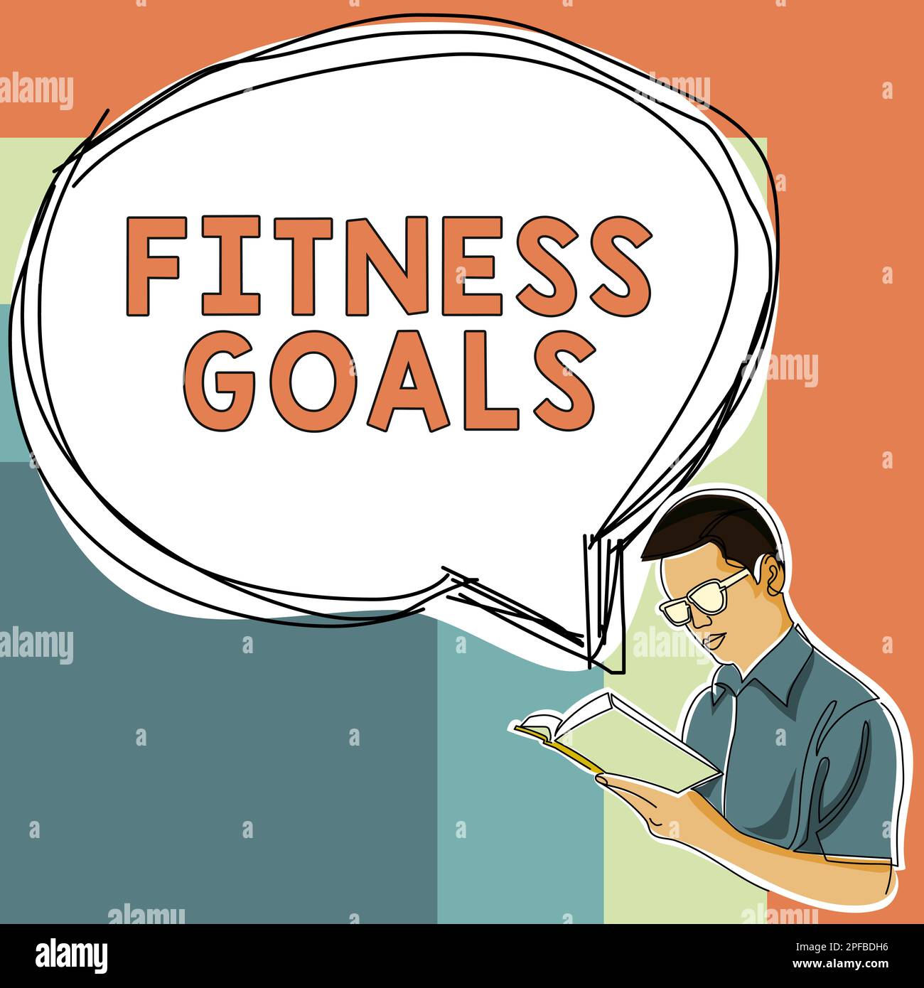 Text showing inspiration Fitness Goals. Word Written on Loose fat Build ...