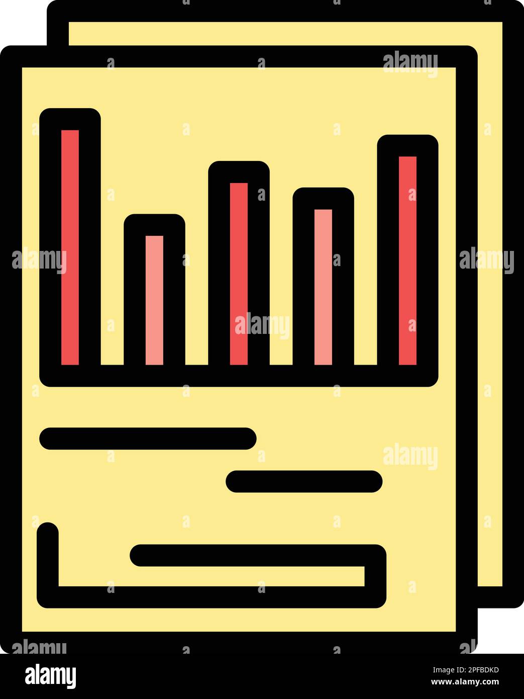 Technical report icon. Outline technical report vector icon for web ...