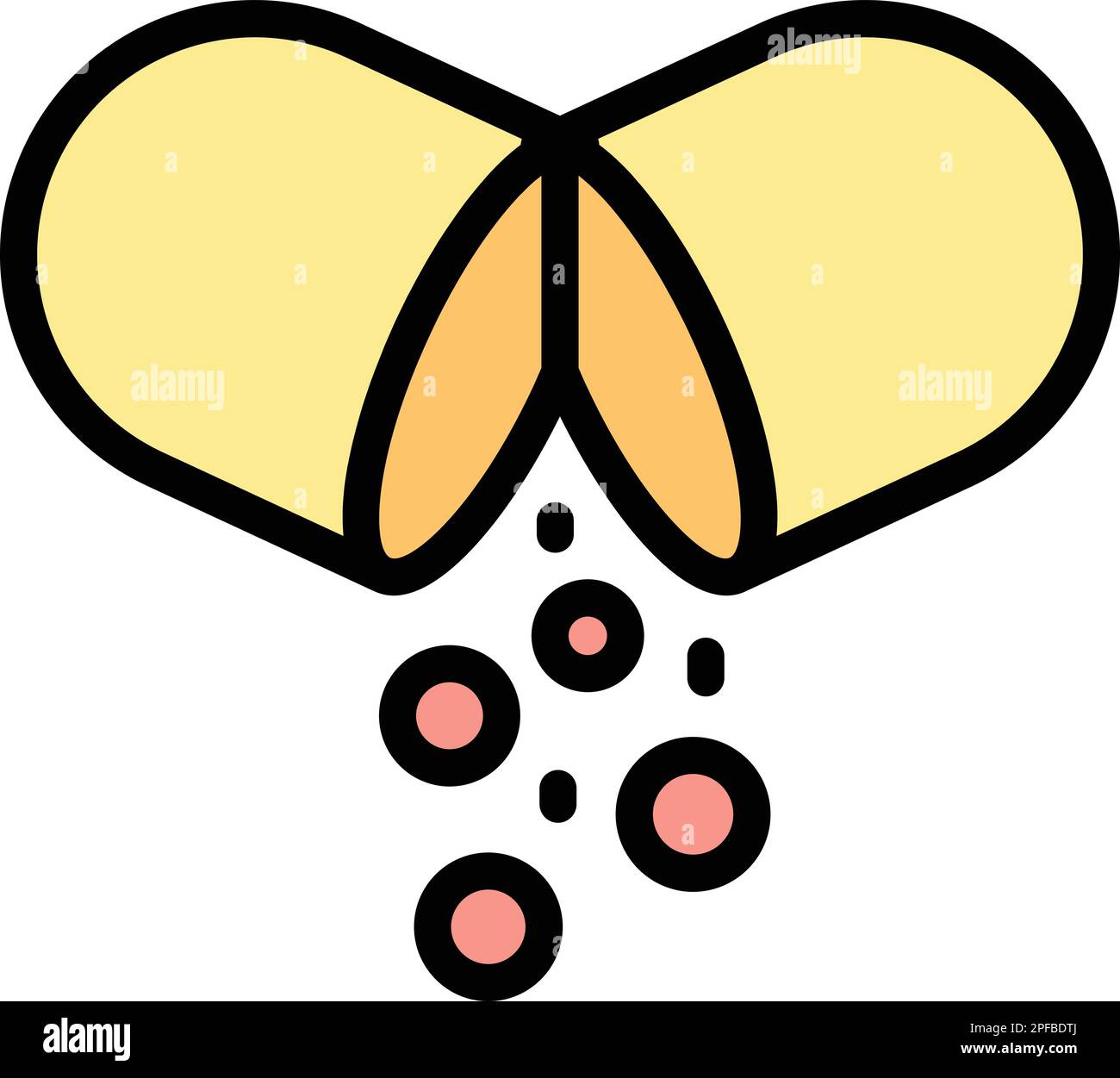 Vitamin components icon. Outline vitamin components vector icon for web ...