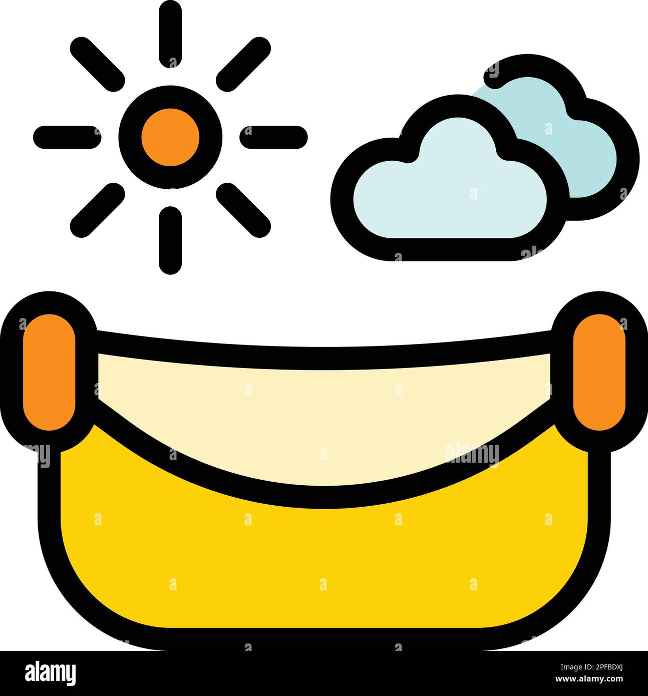 Lounge garden icon. Outline lounge garden vector icon for web design ...