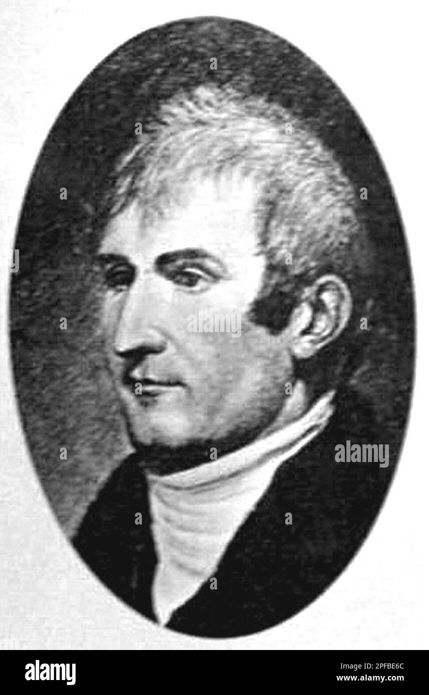 A portrait of Meriwether Lewis, date unknown, is part of an educational ...