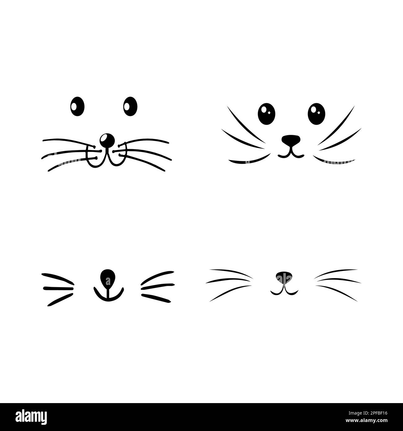 Cartoon rabbit face Black and White Stock Photos & Images - Alamy