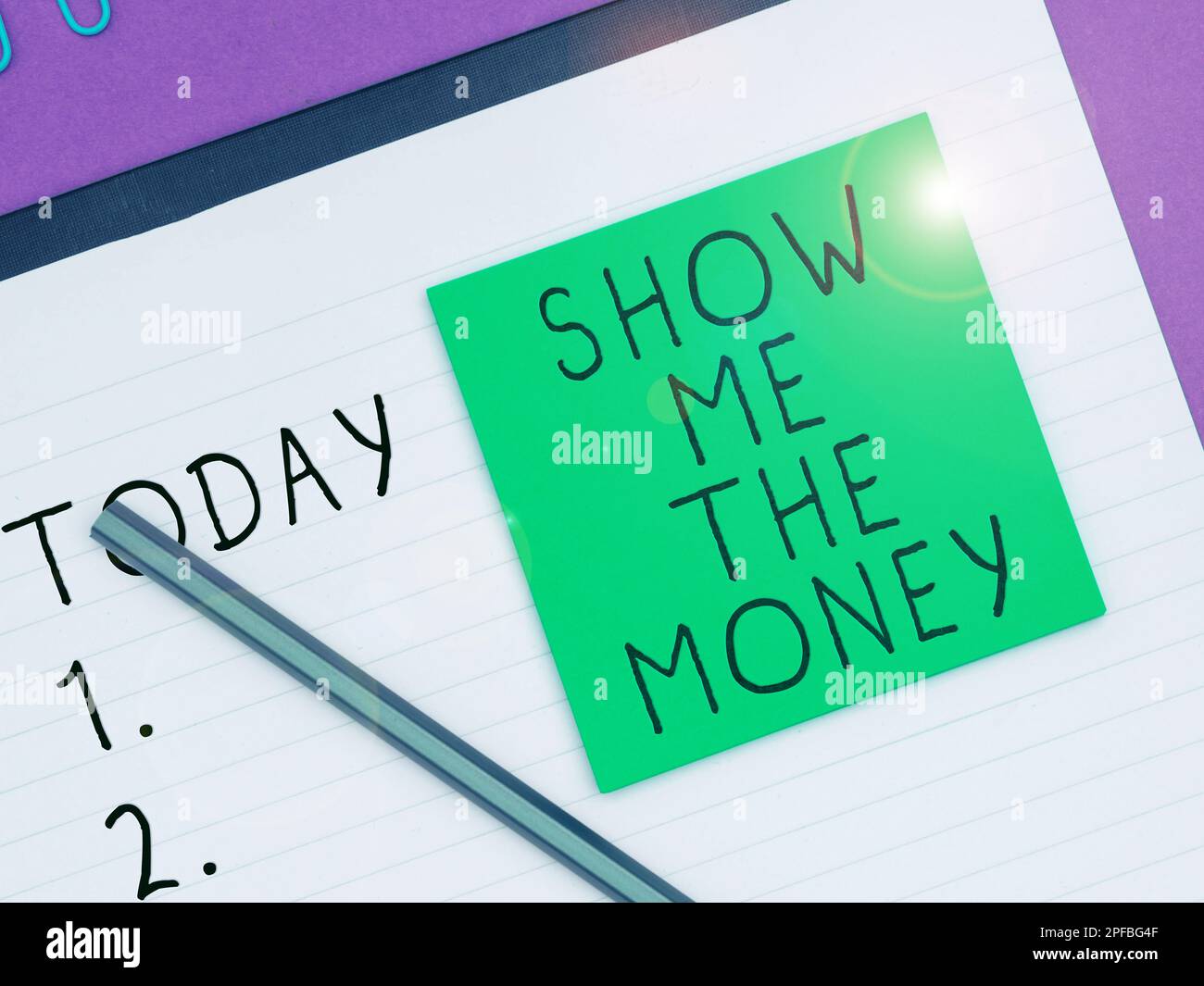 Hand writing sign Show Me The Money. Business showcase Showing the cash ...
