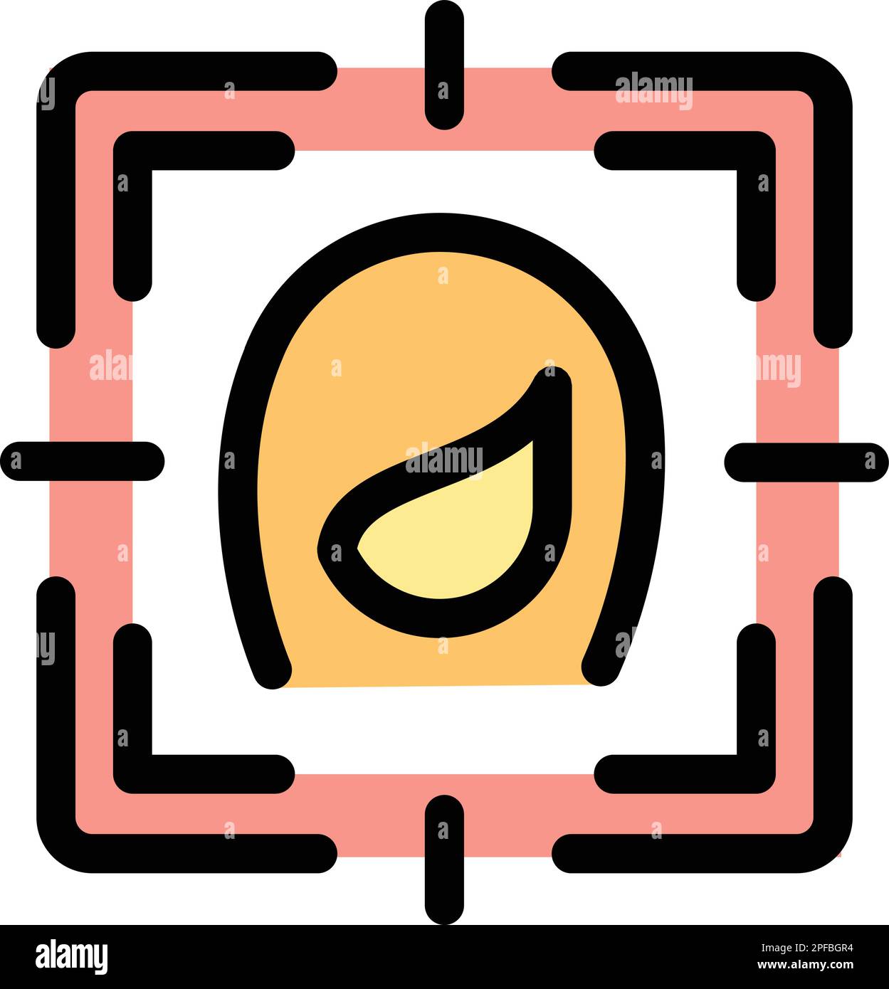 Target user icon. Outline target user vector icon for web design ...