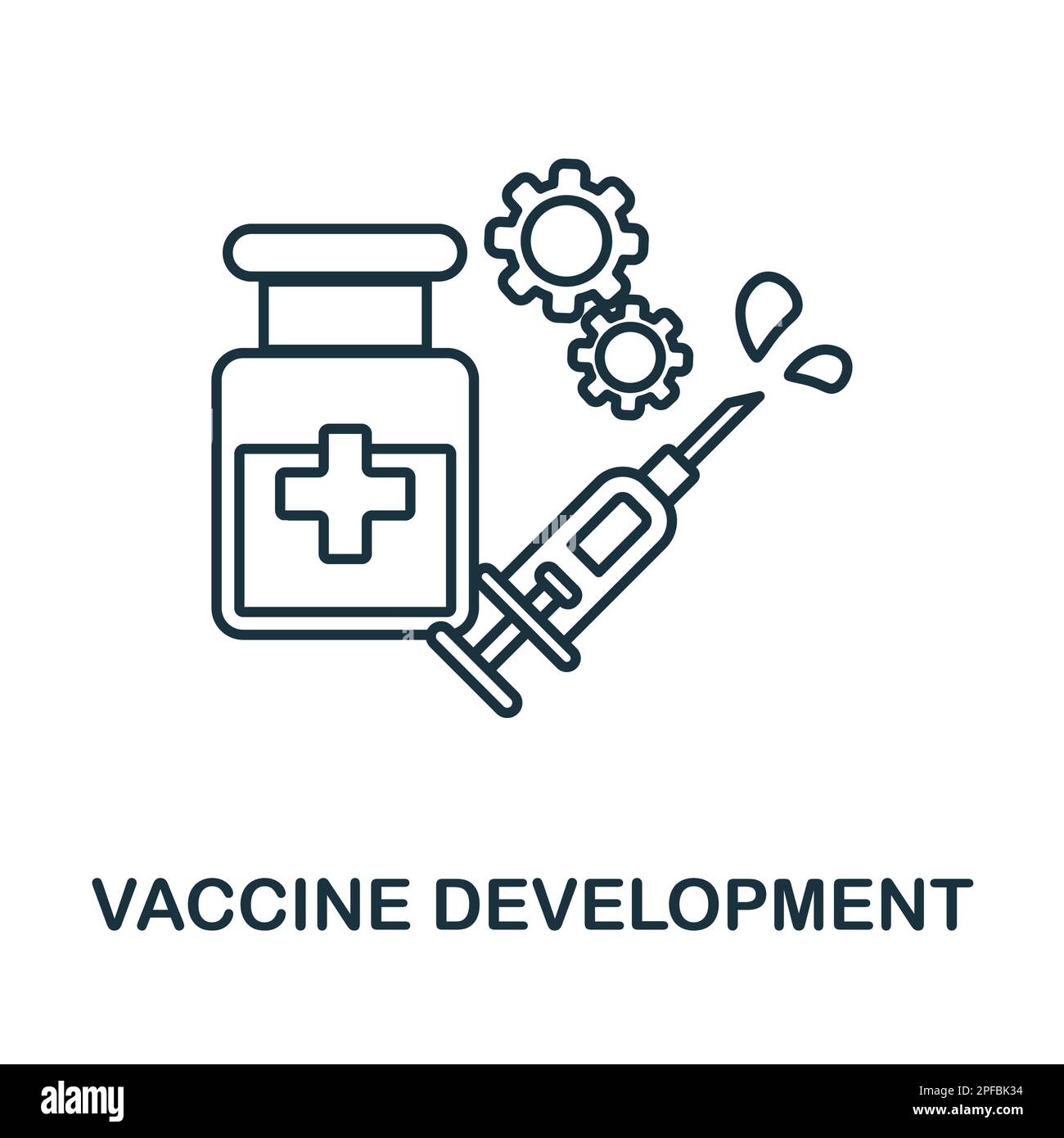 Vaccine Development outline icon. Simple element from healthcare ...