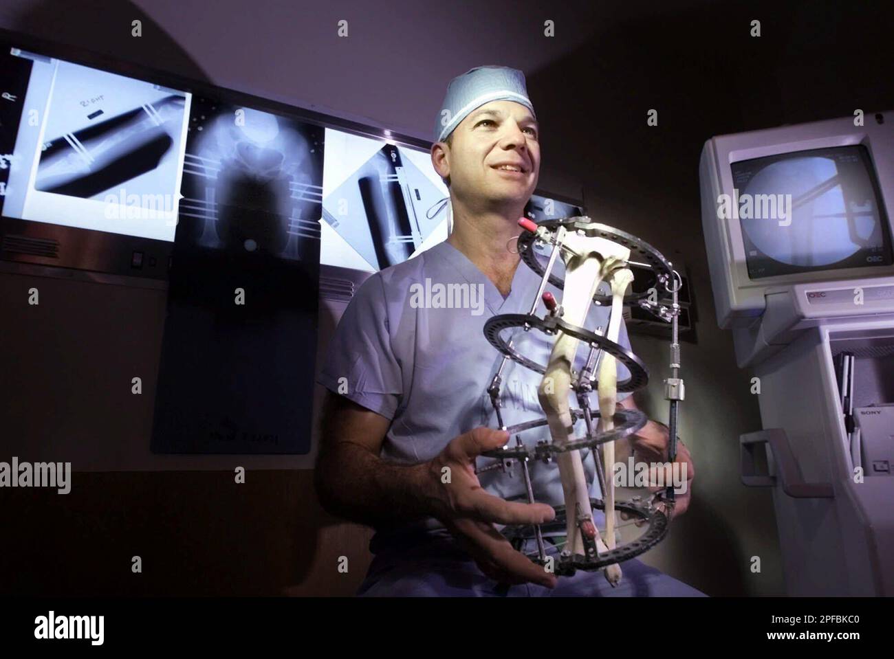 Orthopedic surgeon Dr. Dror Paley poses in an operating room in ...
