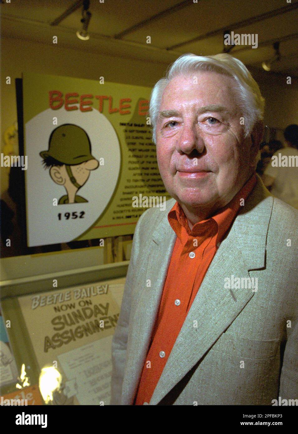 Cartoonist Mort Walker, creator of the comic strip "Beetle Bailey ...