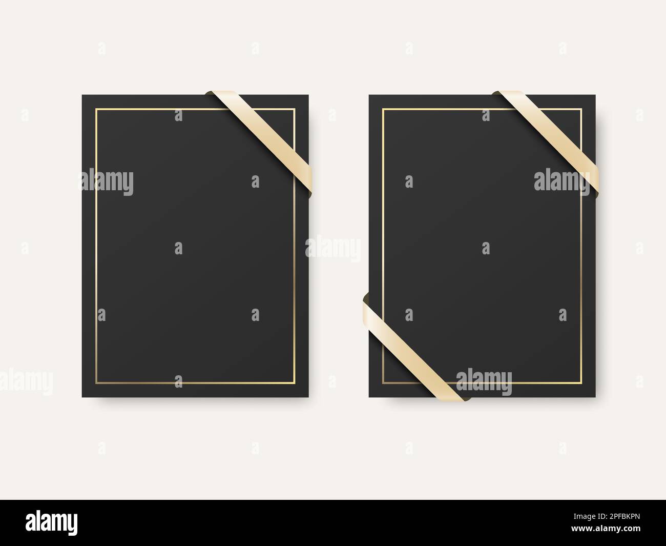 Vector Vertical A4, A5 Blank Black Card. Booklet, Postcard, Greting ...