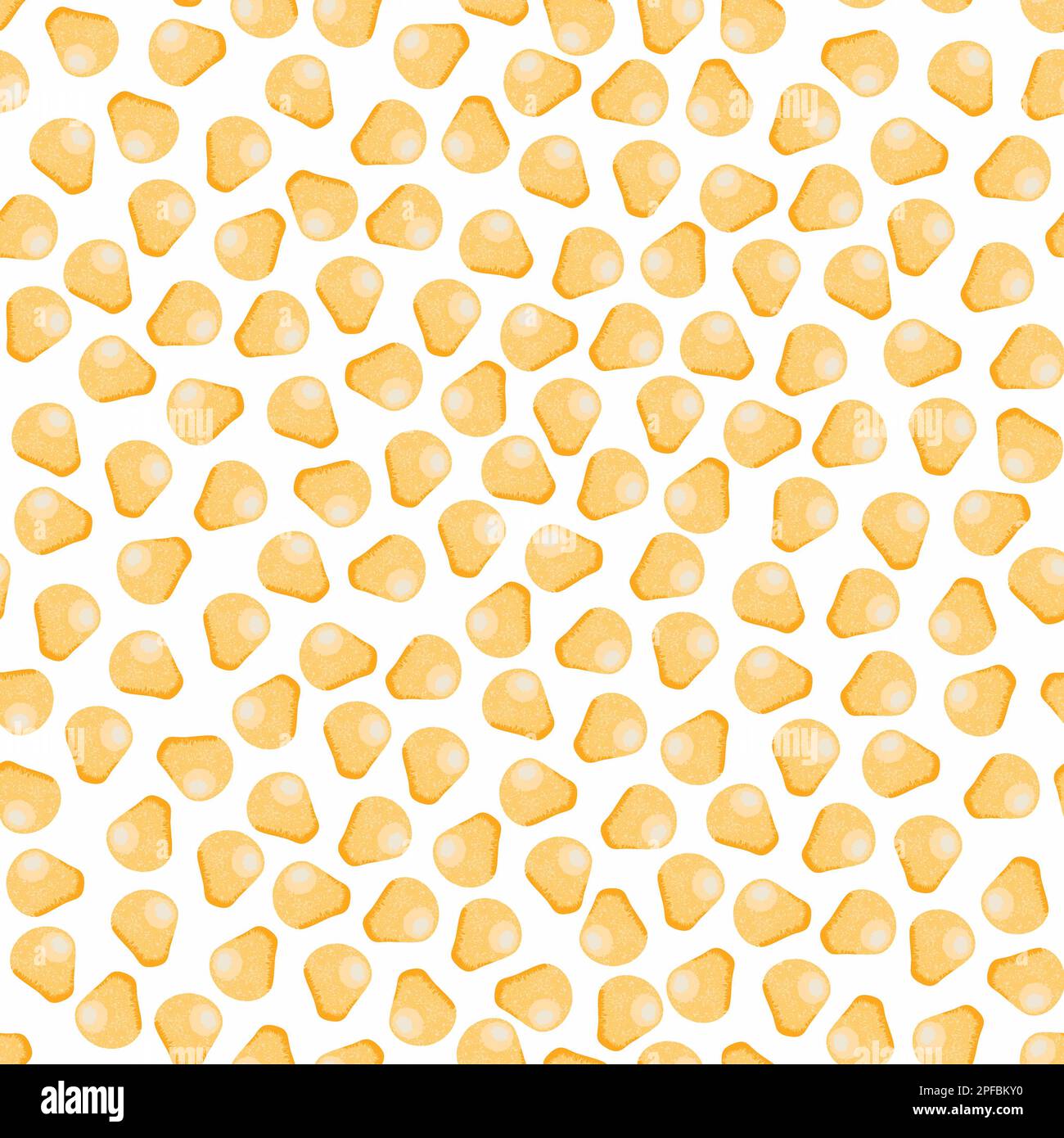 Corn kernels on white background. Seamless pattern with Isolated ...