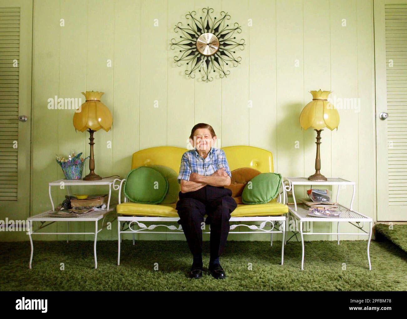 ADVANCE FOR SUNDAY, JULY 8 -- Karl Slover, 82, seen here on June 26 ...