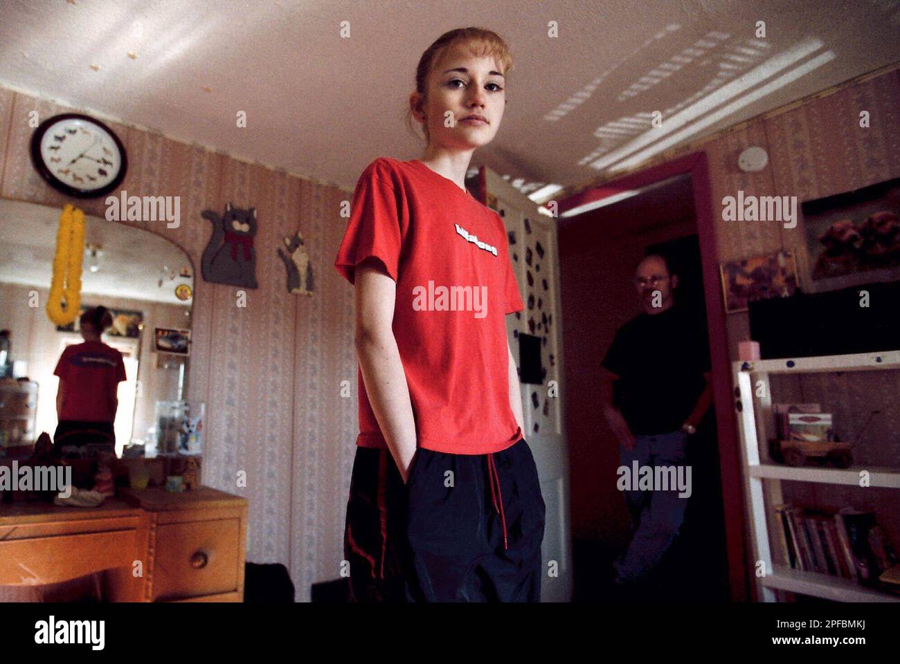 ADVANCE FOR WEEKEND, JUNE 30-JULY 1--Tonya Lawson, 14, is seen at her ...