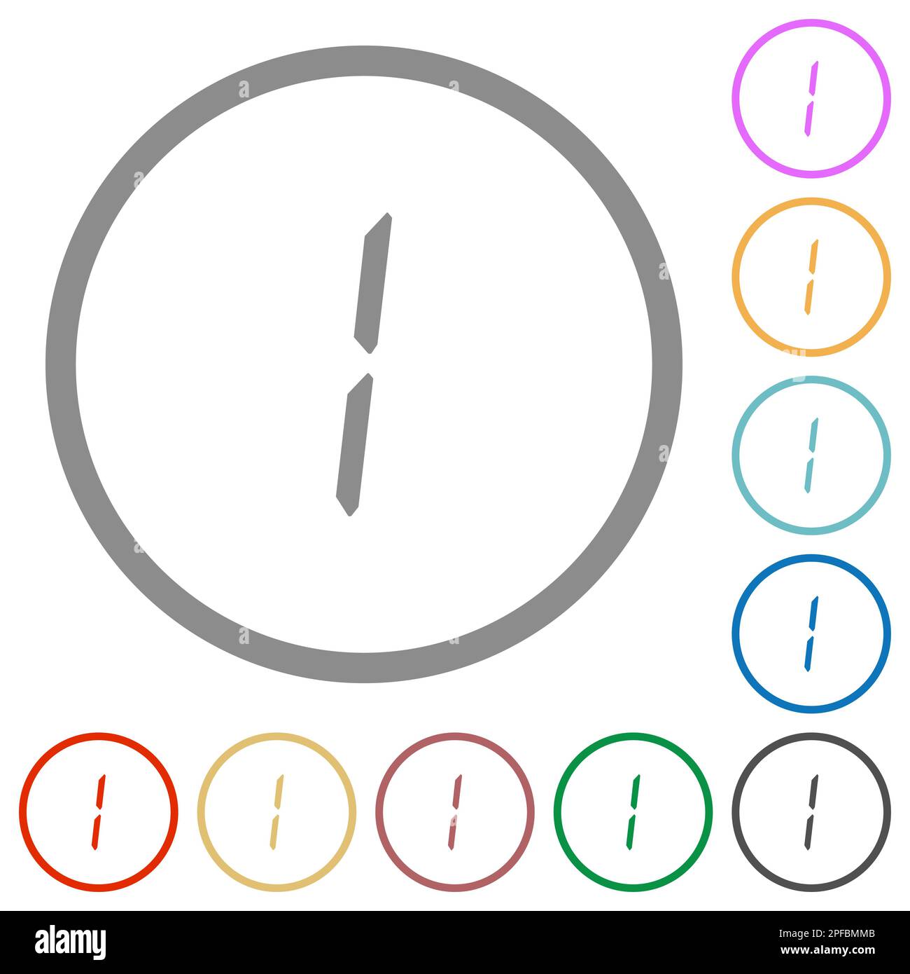 7 segment led display Stock Vector Images - Alamy