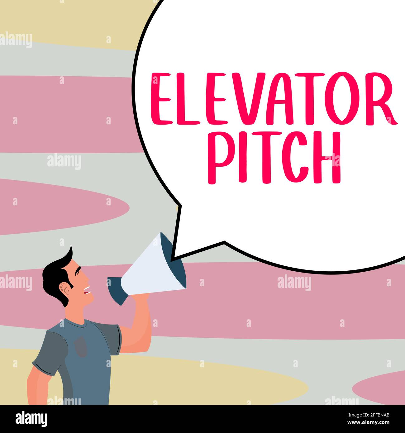 Conceptual display Elevator Pitch. Word for A persuasive sales pitch ...