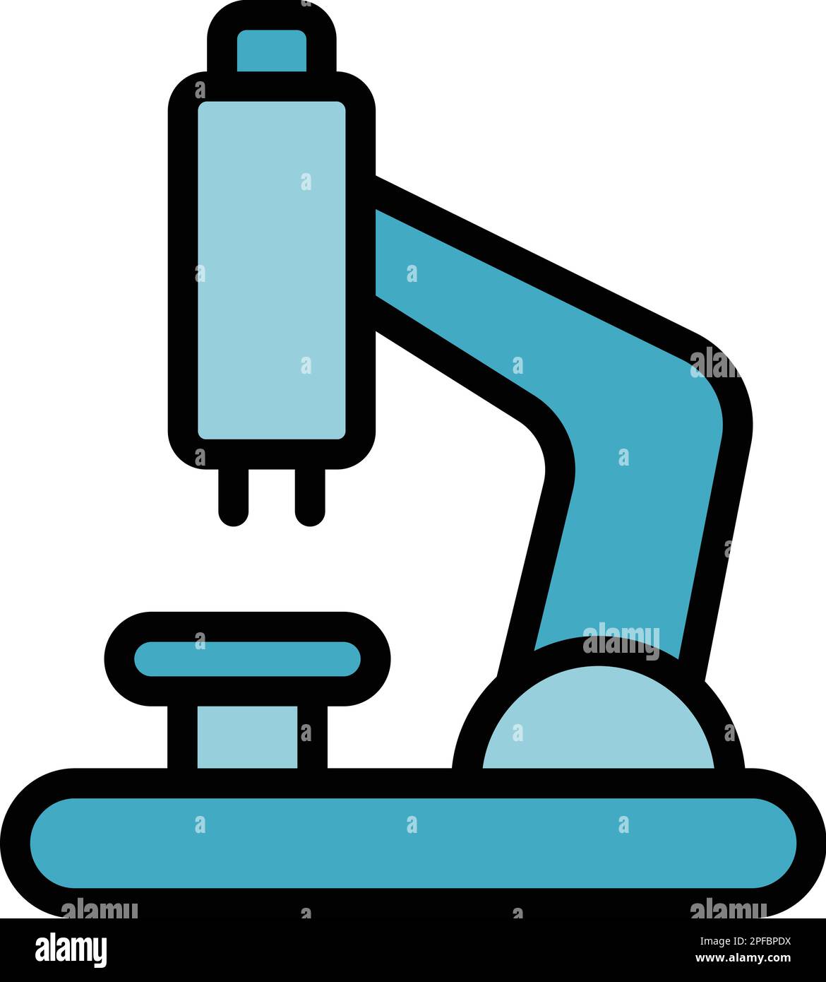 Microscope research icon. Outline microscope research vector icon for ...