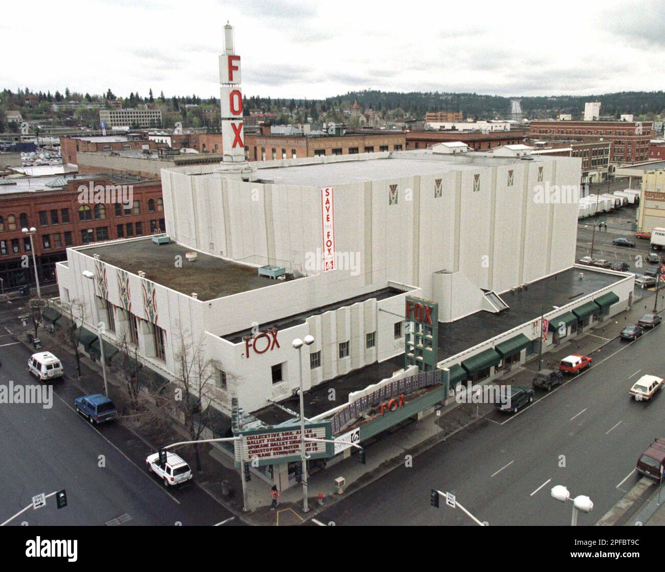 The art deco Fox Theater in downtown Spokane, Wash., is shown Monday ...