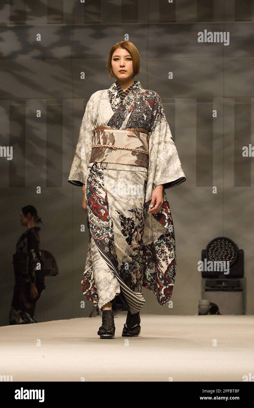 Tokyo, Japan. 16th Mar, 2023. Kimono runway model, March 16, 2023 ...
