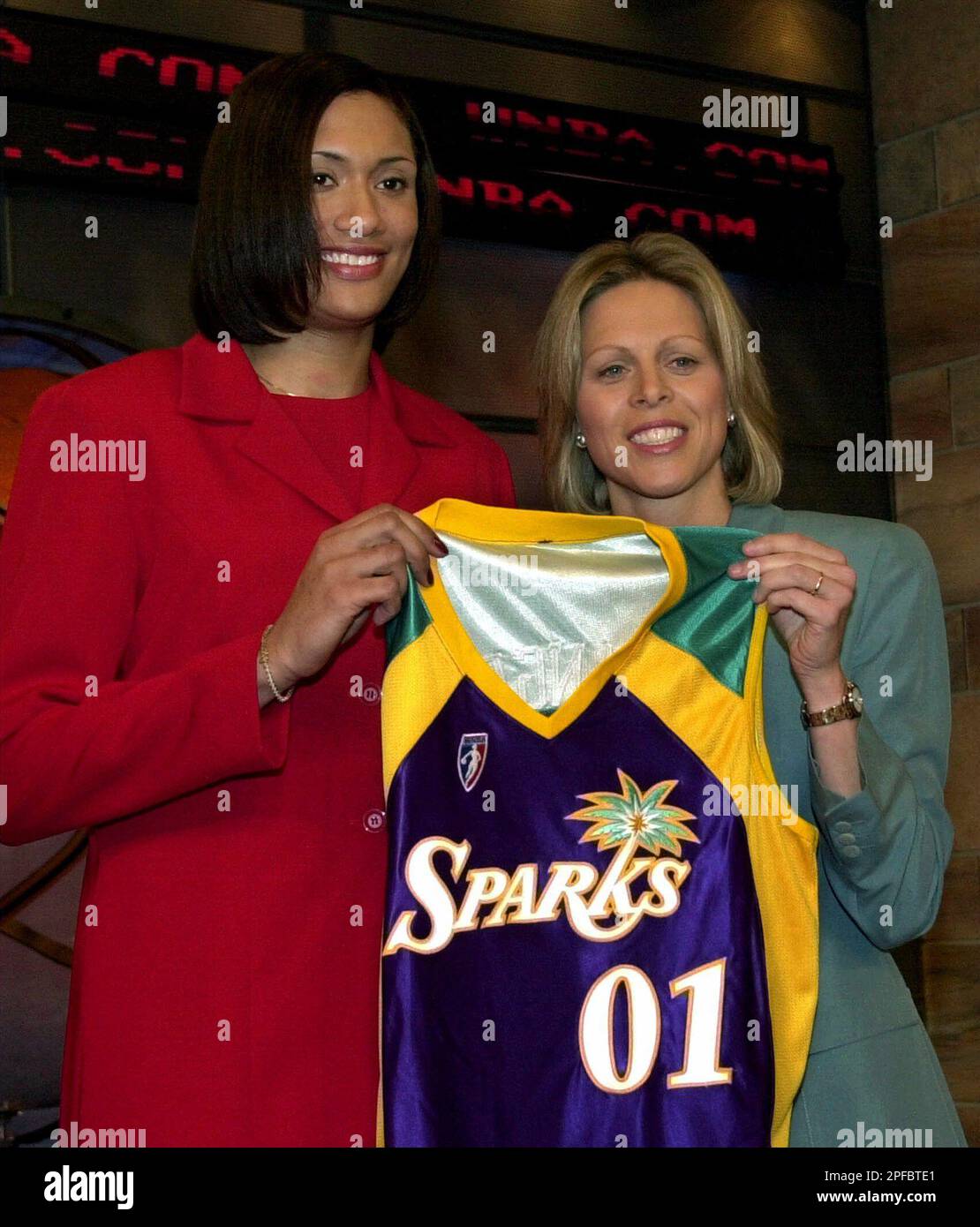 Purdue's Camille Cooper, left, was chosen as the number sixteen pick in ...