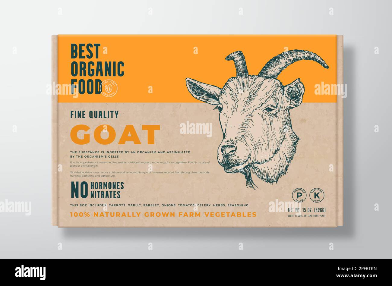 Healthy goat meat Stock Vector Images - Alamy