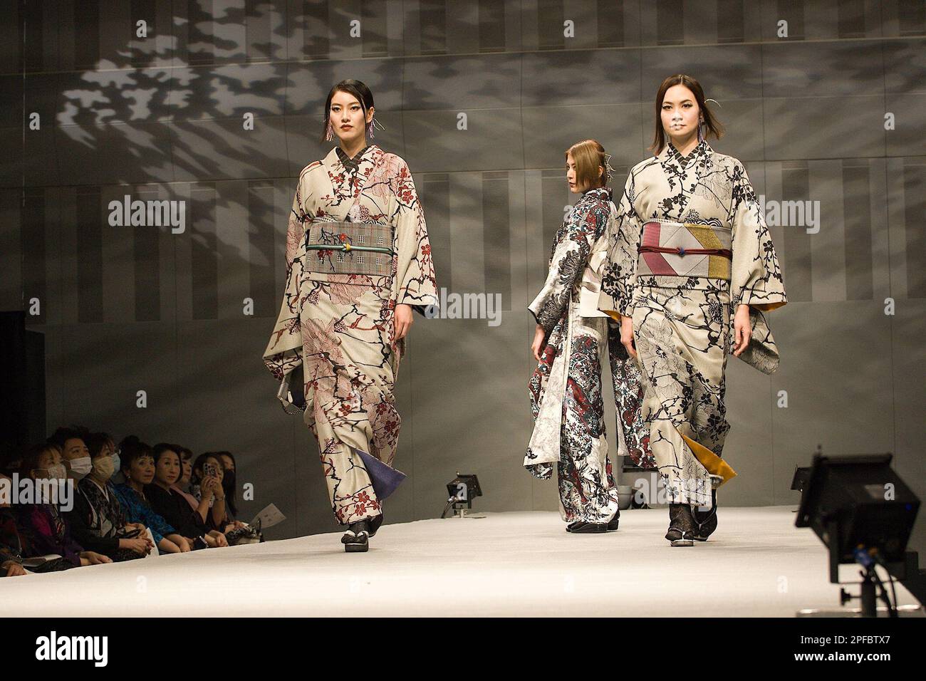 Tokyo, Japan. 16th Mar, 2023. Kimono runway model, March 16, 2023 ...